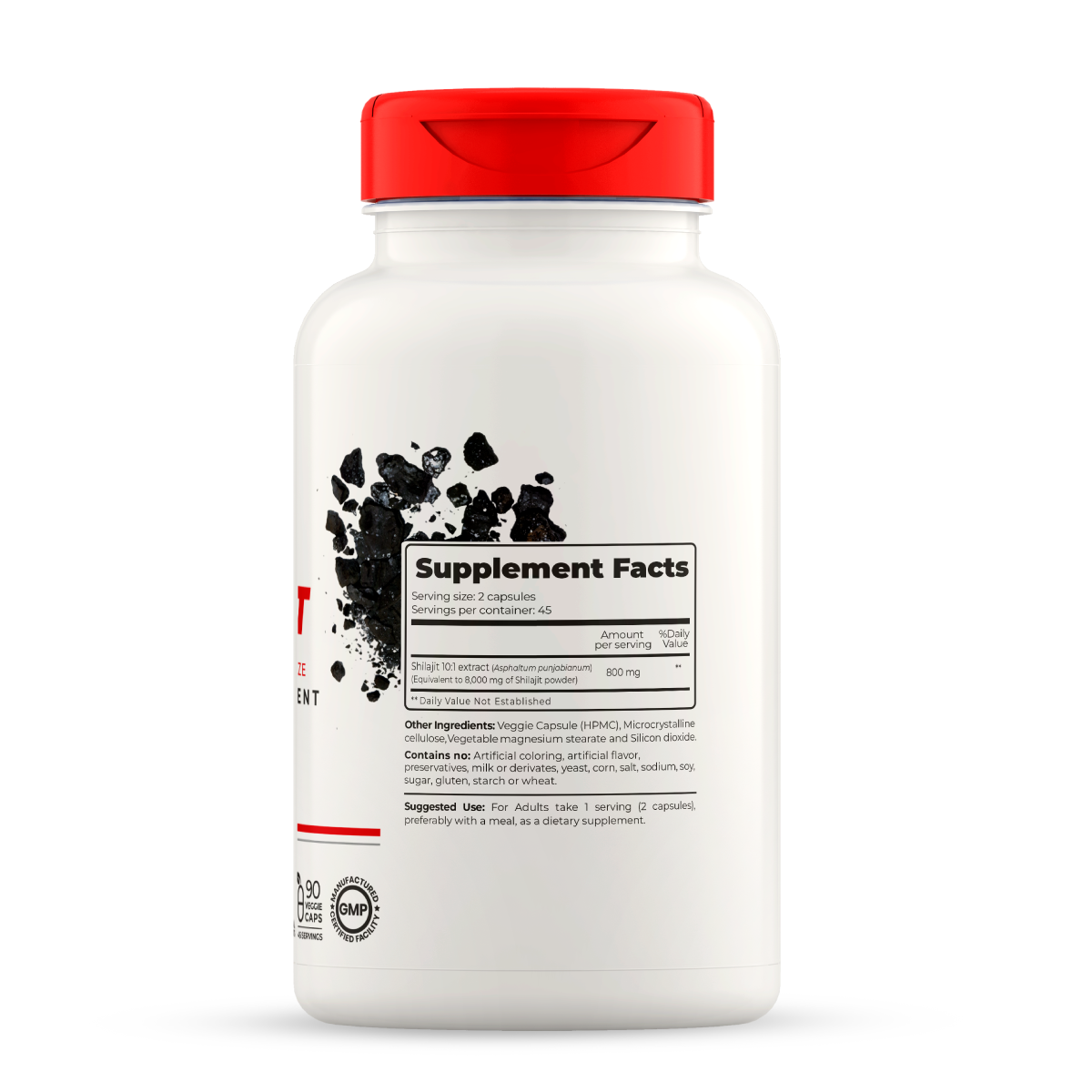 Shilajit - 8000 Mg - Natural Energy Booster - 90 Veggie Capsules – Full ...